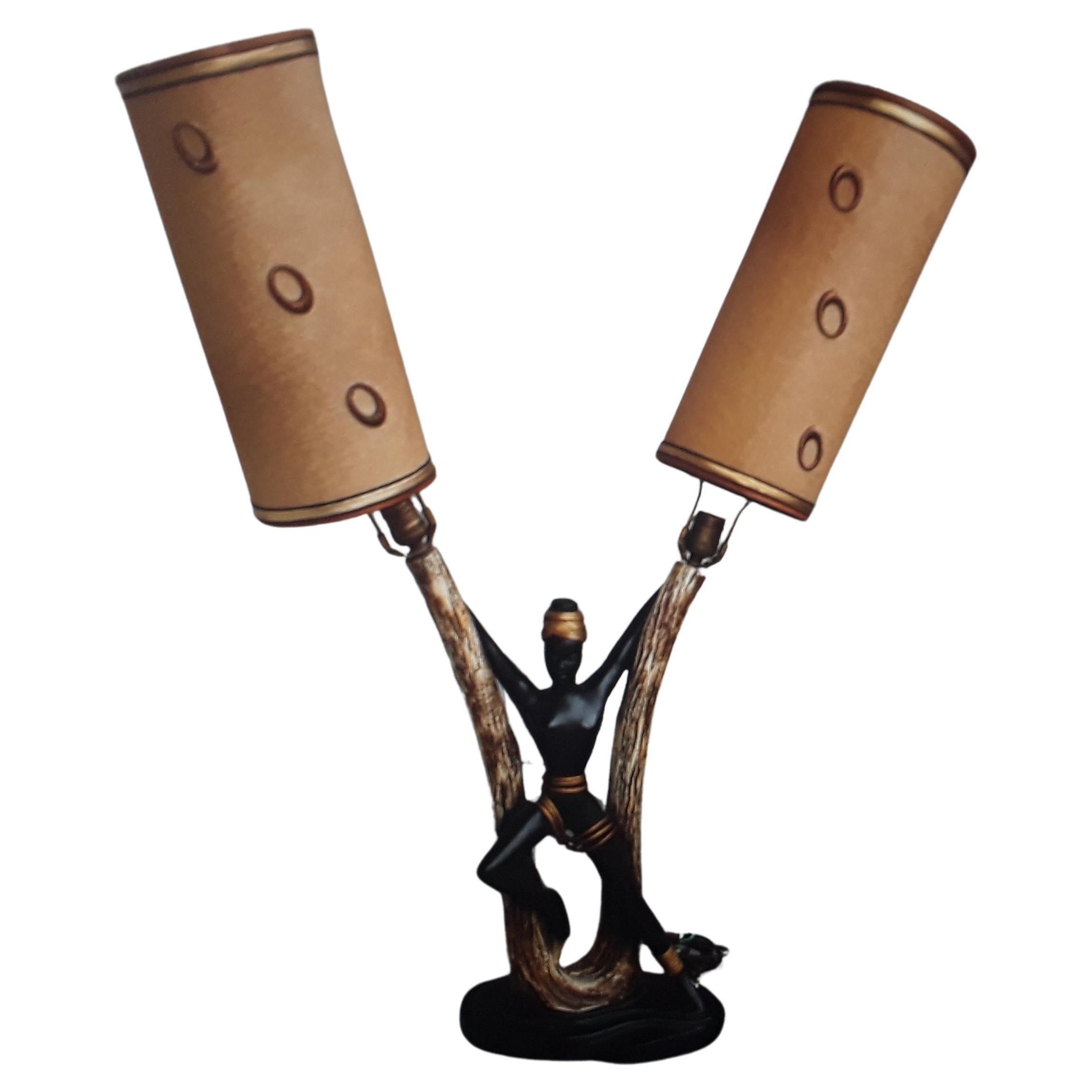 c1950's Mid Century Modern "Queen Dancer" Table Lamp by Royal Lamp Co ...