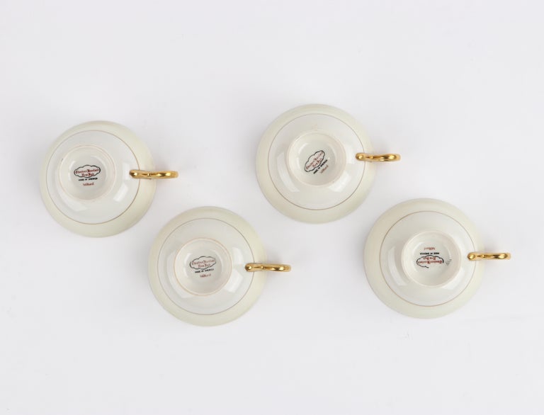 C.1950's Théodore Haviland "Gold Encrusted Hearts" 21pc Porcelain ...