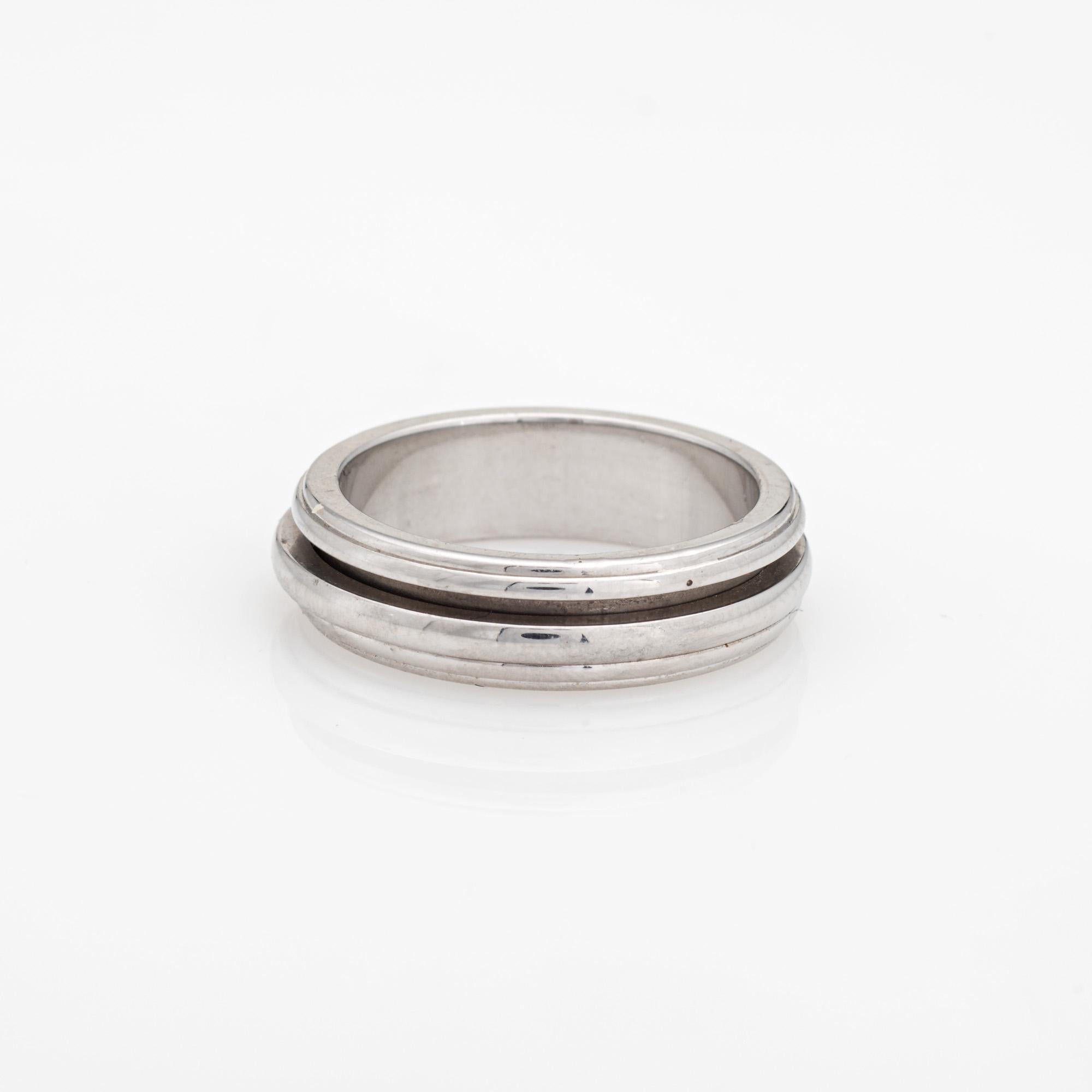 c1995 Piaget Possession Motion Ring Sz 51 5 3/4 18k White Gold Estate ...