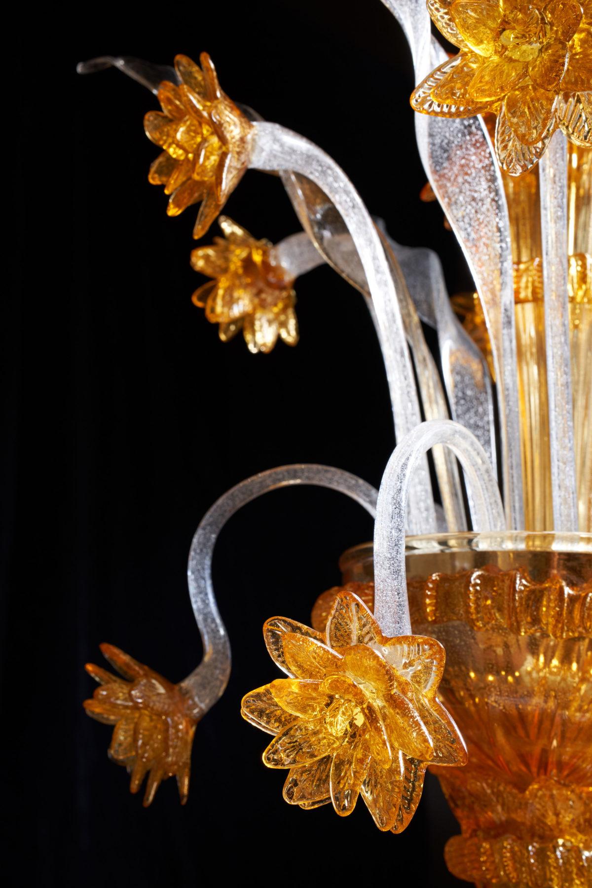 Ca Rezzonico II 18 Lights Chandelier in Gold Plate and Murano Glass by ...