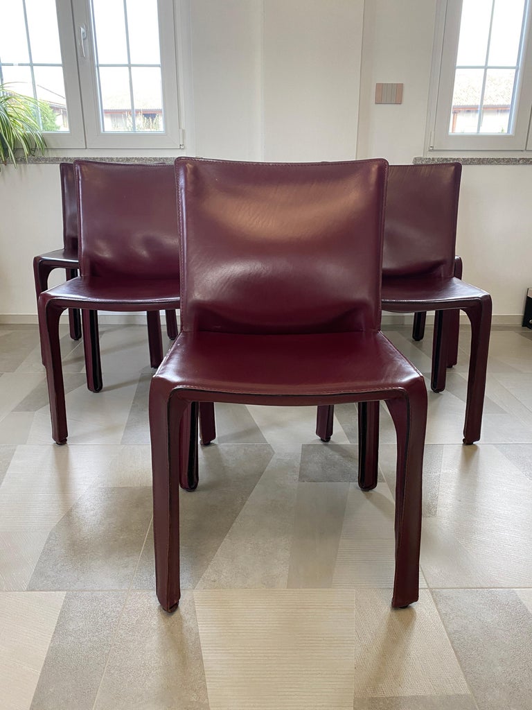 CAB Chairs by Mario Bellini for Cassina, Set of 6 For Sale at 1stDibs