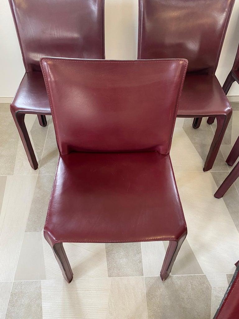 CAB Chairs by Mario Bellini for Cassina, Set of 6 For Sale at 1stDibs