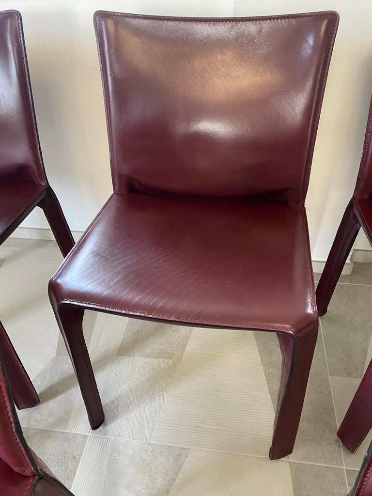 CAB Chairs by Mario Bellini for Cassina, Set of 6 For Sale at 1stDibs