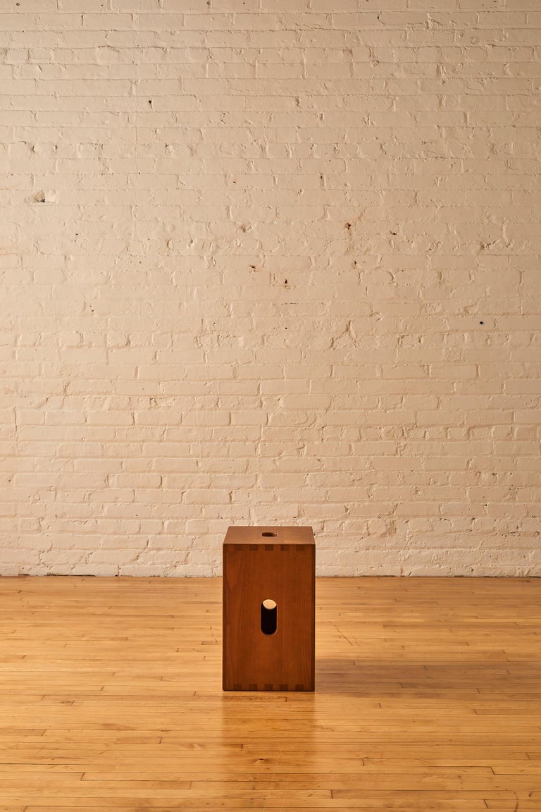 Cabanon Wood LC14 Stool by Le Corbusier for Cassina at 1stDibs