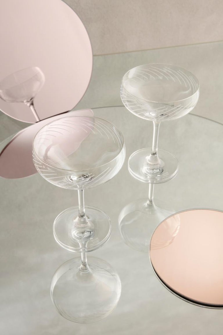 Cabernet Lines Cocktail Glass, Clear For Sale at 1stDibs