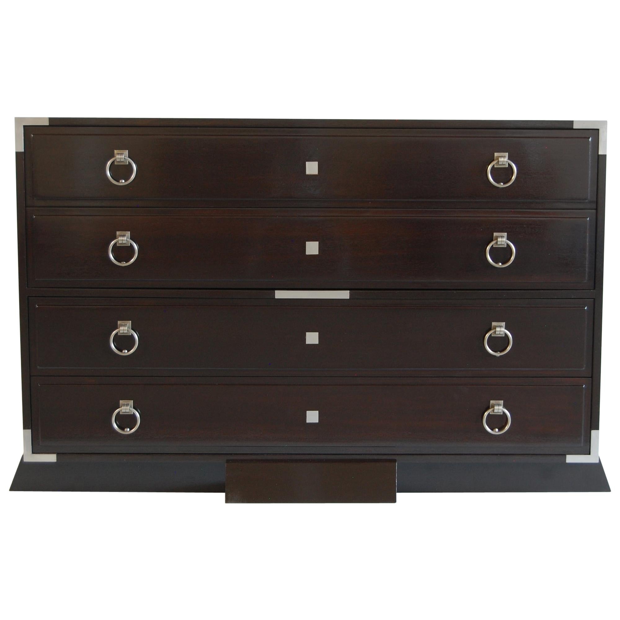 Art Deco Inlaid Cabinet in the Manner of Jean Dunand at 1stDibs