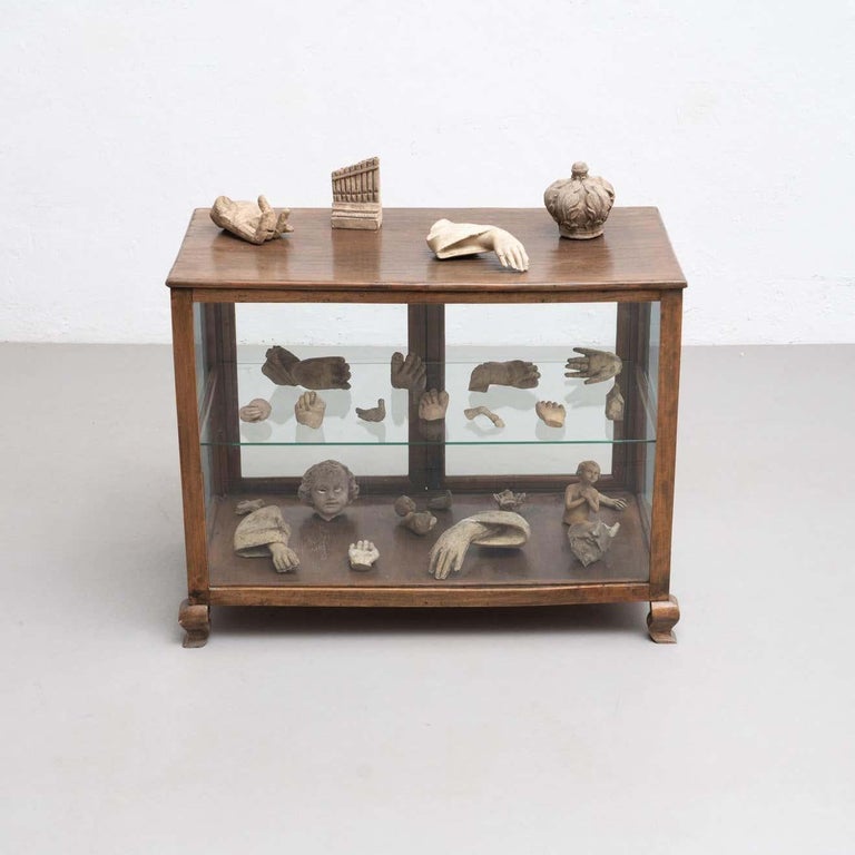 Cabinet of Curiosities Display Sculptural Artwork, circa 1950 For Sale ...