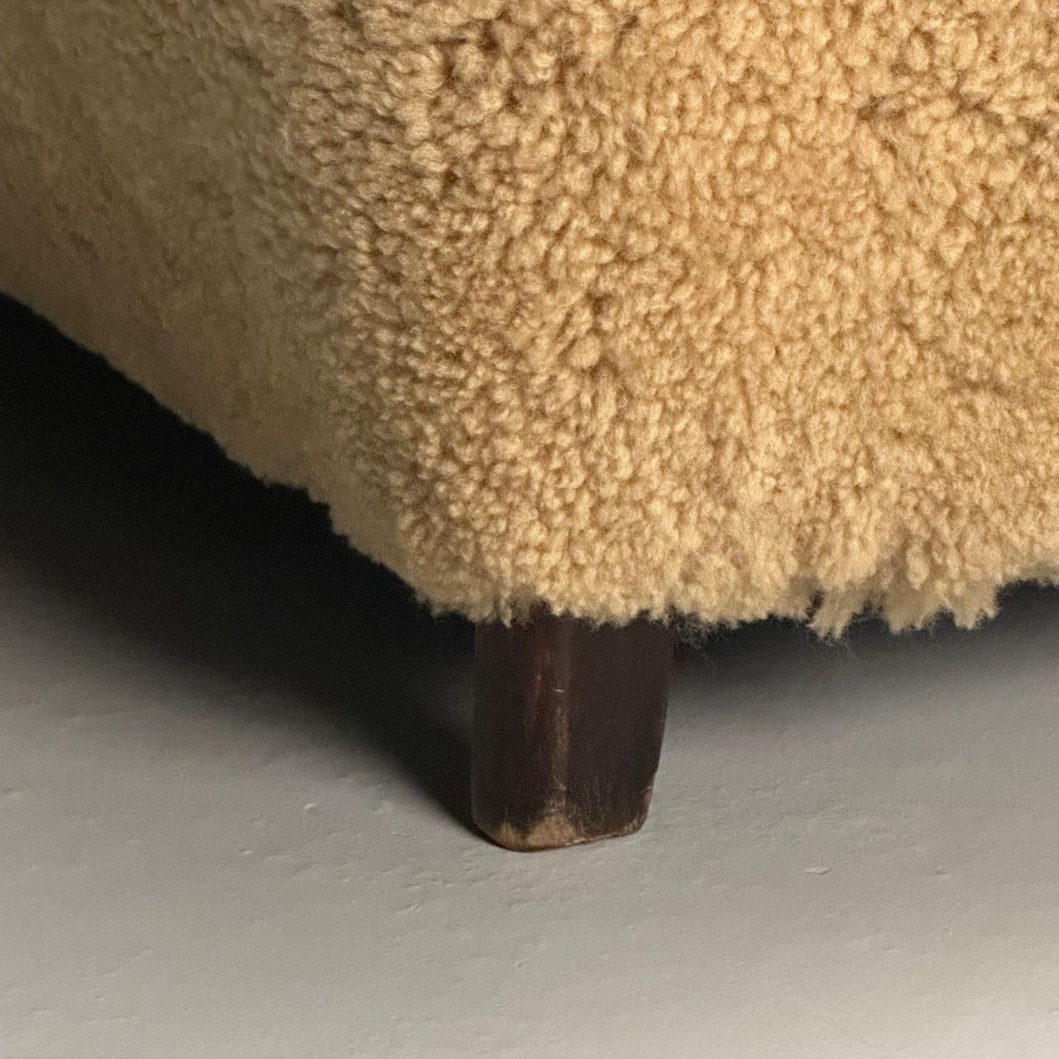 Danish Cabinetmaker, Mid-Century Modern, Shearling Sofa, Sheepskin, Oak ...