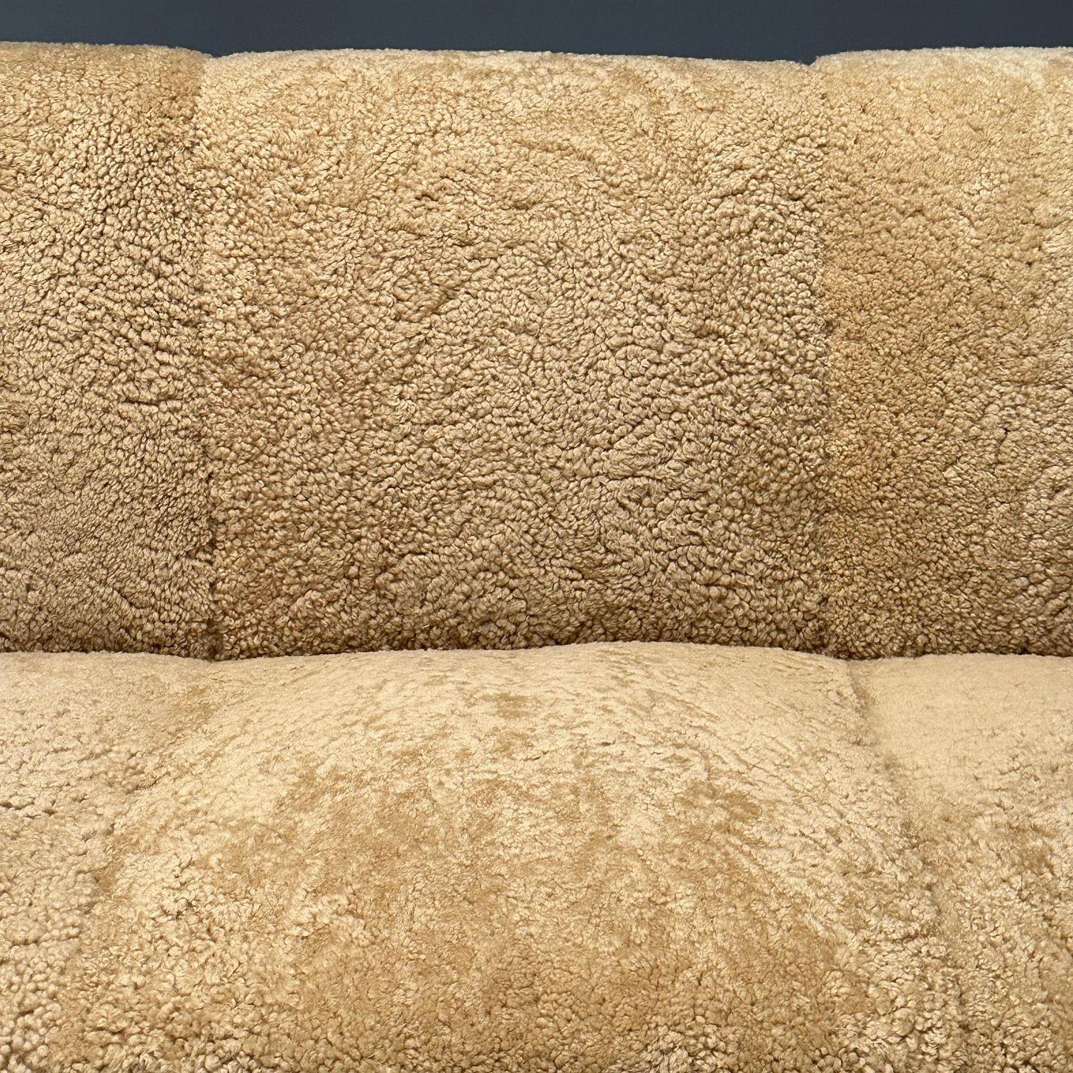 Danish Cabinetmaker, Mid-Century Modern, Shearling Sofa, Sheepskin, Oak ...