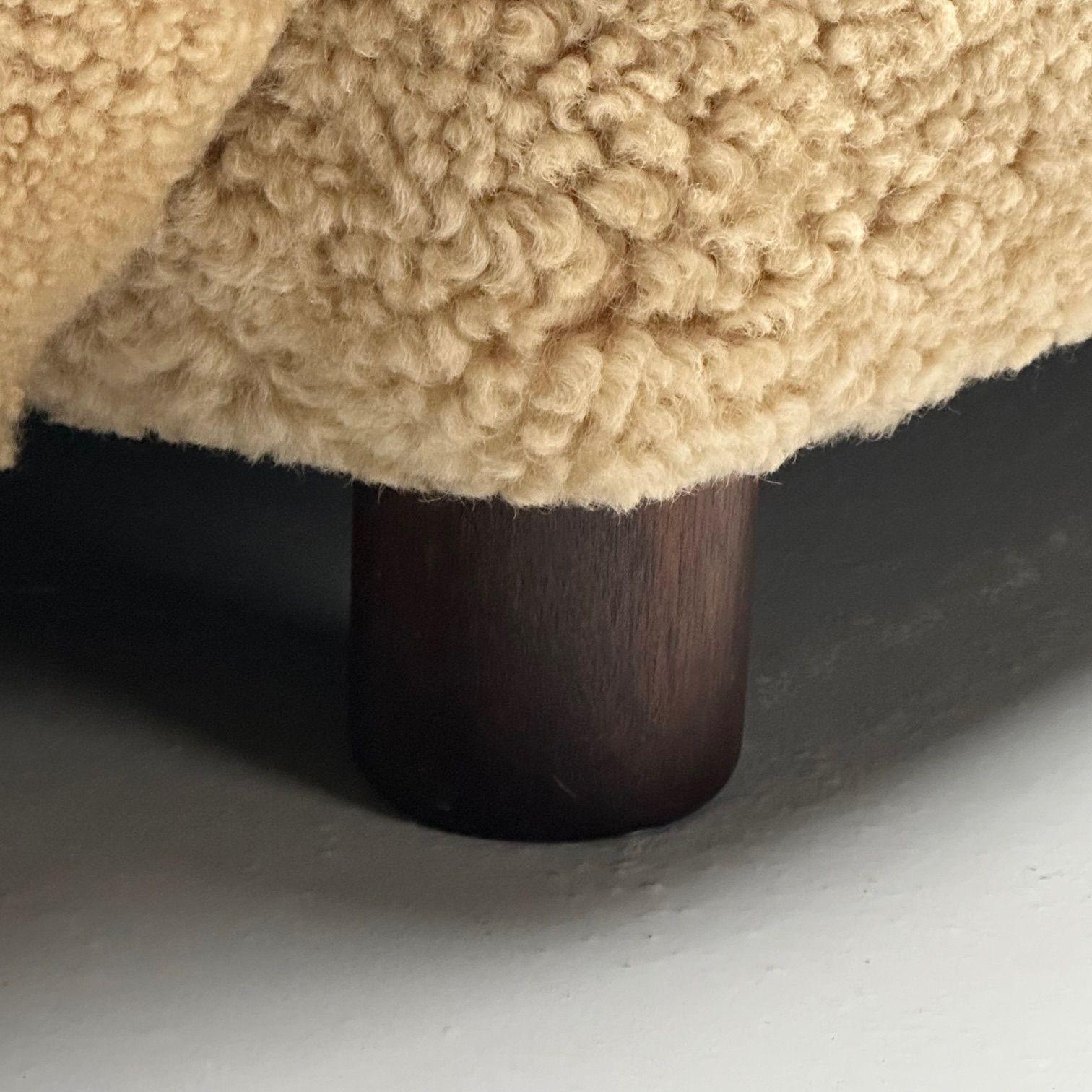 Danish Cabinetmaker, Mid-Century Modern, Shearling Sofa, Sheepskin, Oak ...