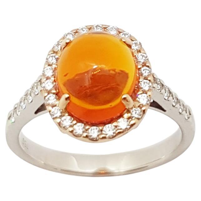 Fire Opal Gold Ring For Sale at 1stDibs