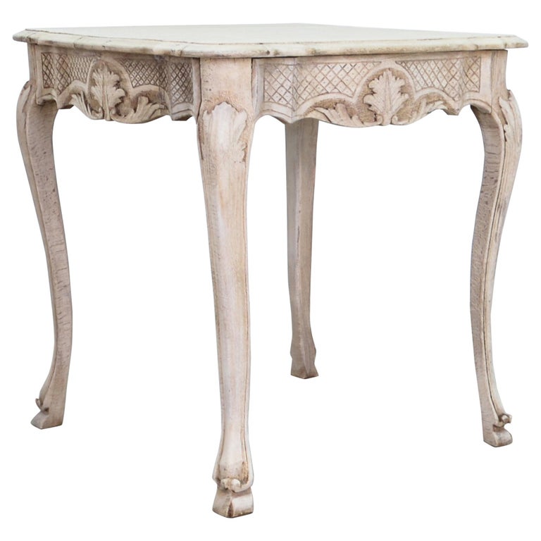 Cabriole Leg French Wooden Table at 1stDibs