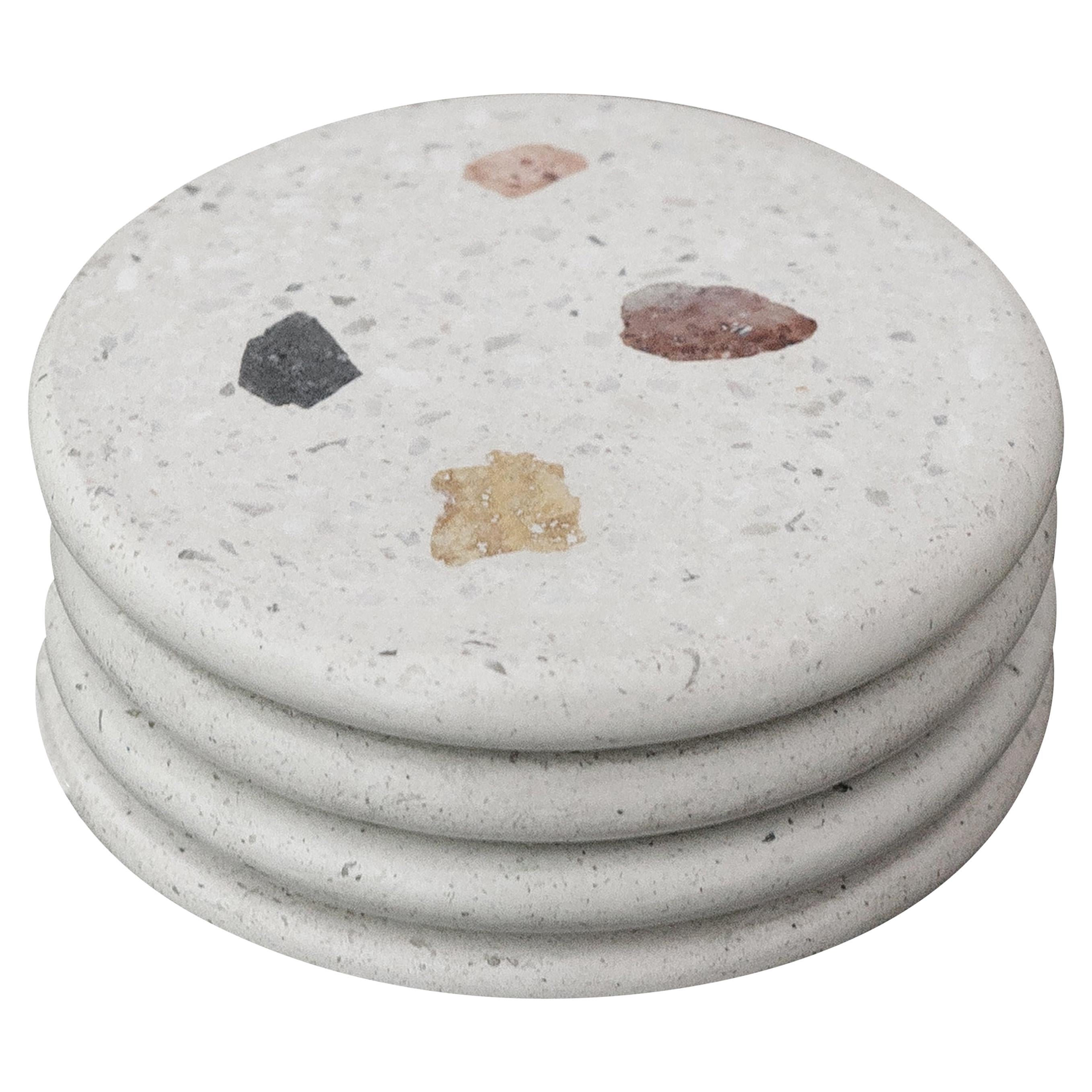 Green Marble Coasters Set 1980s 7 Piece at 1stDibs