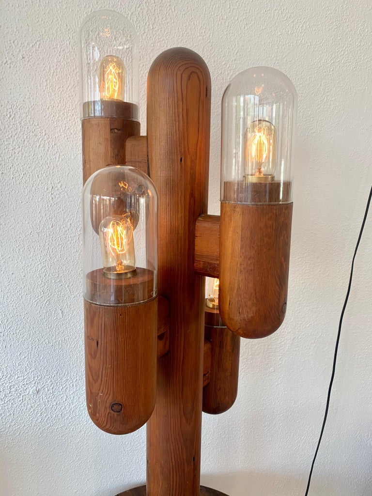 Cactus Floor Lamp with Table at 1stDibs | cactus floor lamp vintage ...