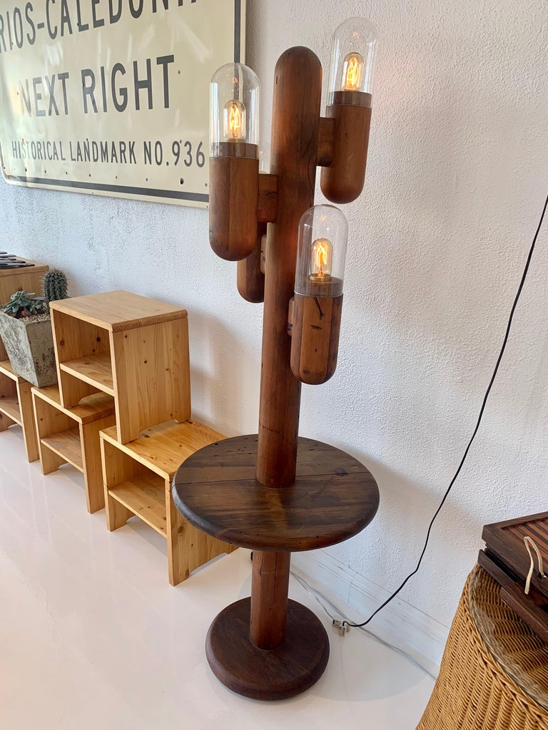 Cactus Floor Lamp with Table at 1stDibs | cactus floor lamp vintage ...