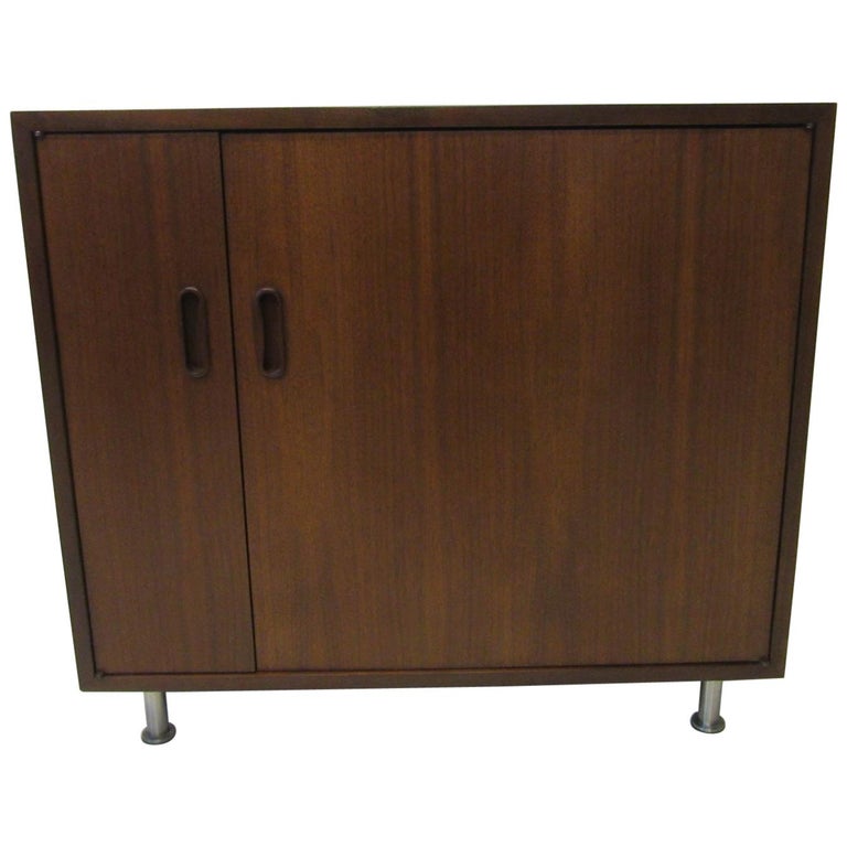 Cado Walnut Stereo Cabinet by Poul Cadovius, Denmark at 1stDibs