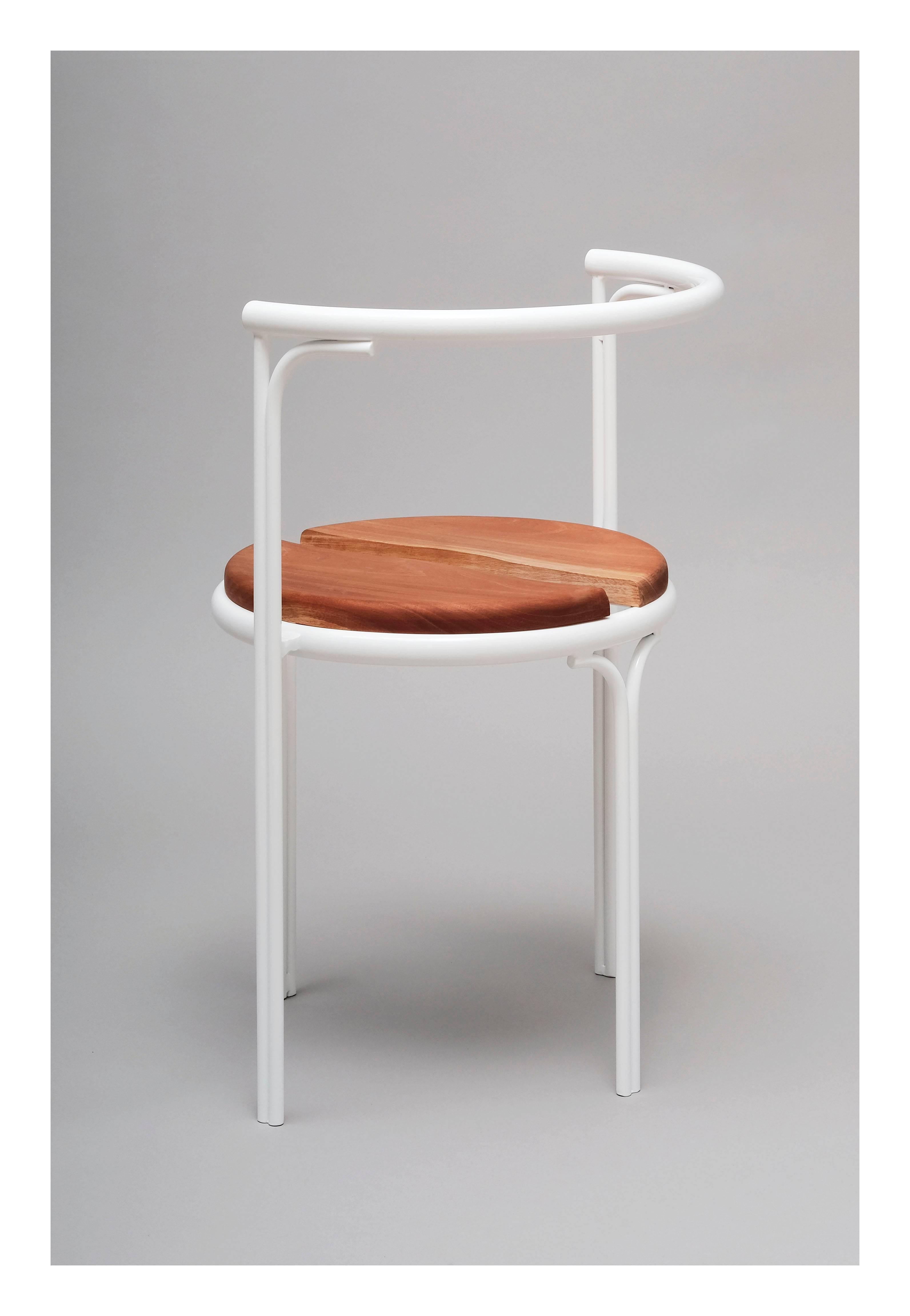 Cafe Chair Caoba Wood Contemporary Style White For Sale at 1stDibs ...