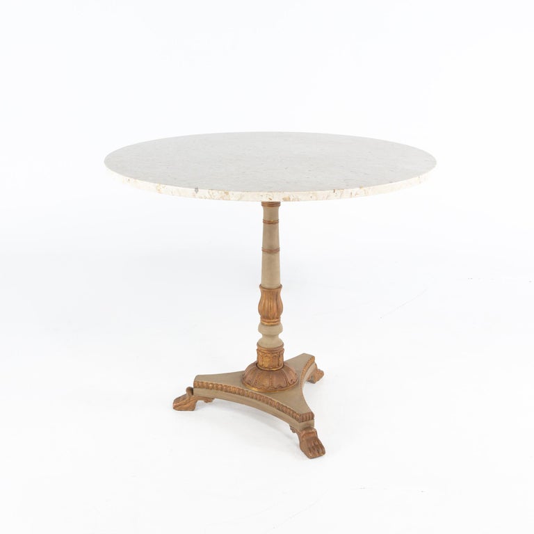 Cafe Table Marble Top For Sale at 1stDibs