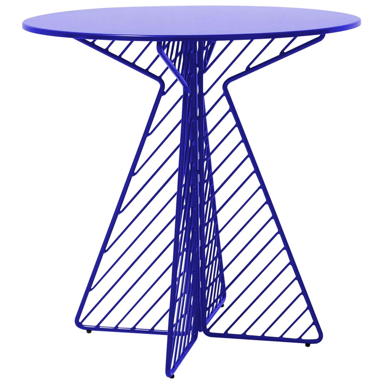 Cafe Table Metal Wire Flat Pack Dining Table By Bend Goods In Electric cafe-table-metal-wire-flat-pack-dining-table-by-bend-goods-in-electric