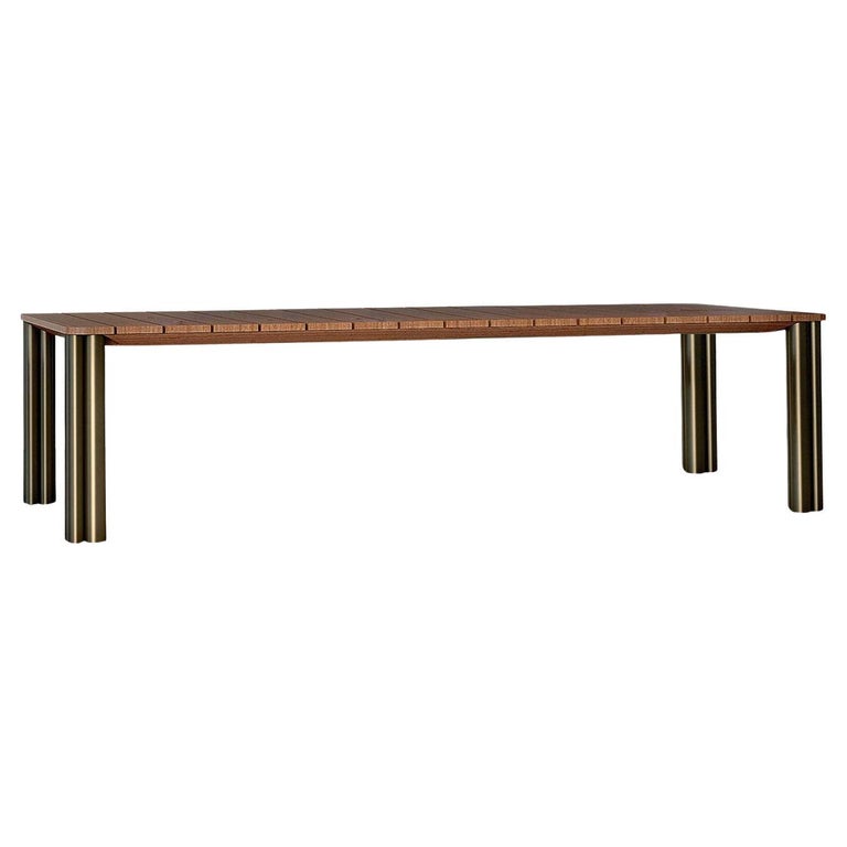 Cagliari Iroko Outdoor Dining Table For Sale at 1stDibs