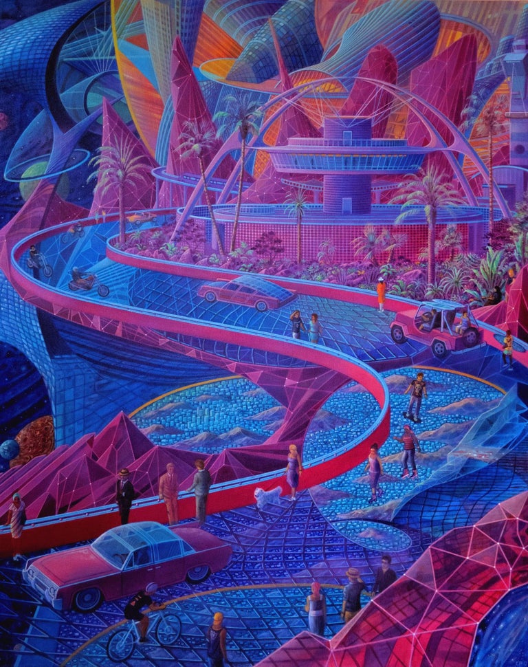 Caio Locke - Air Space, Acrylic on Canvas Painting by Caio Locke, 2021 ...