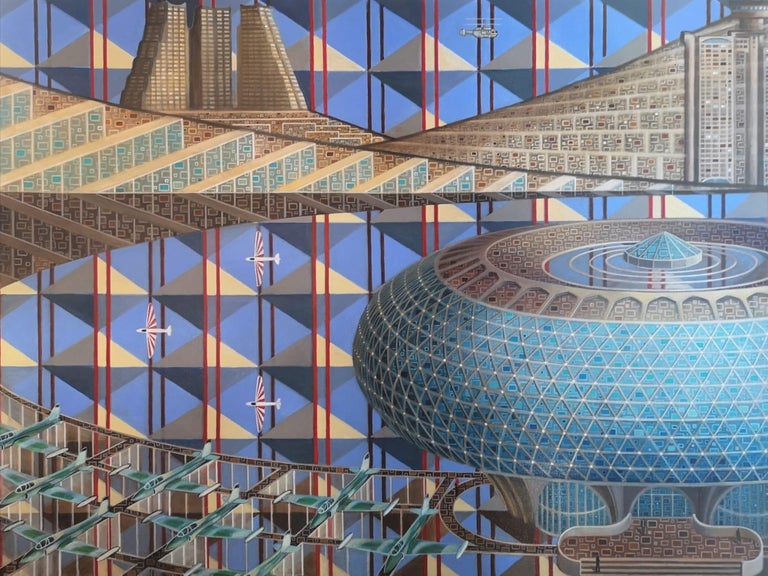 Caio Locke - East and West, Acrylic on Canvas Painting by Caio Locke ...