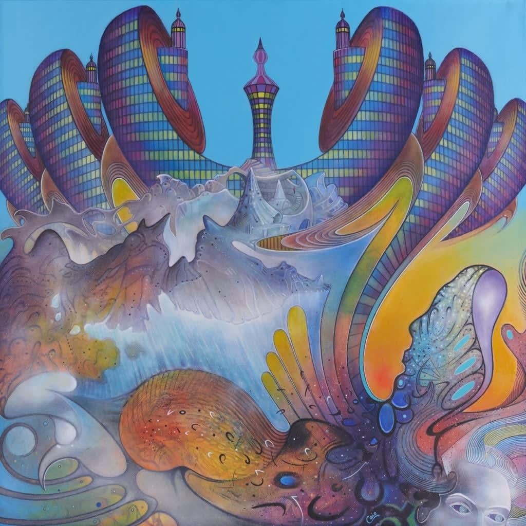 Caio Locke - Stratosphere, Acrylic on Canvas Painting by Caio Locke ...