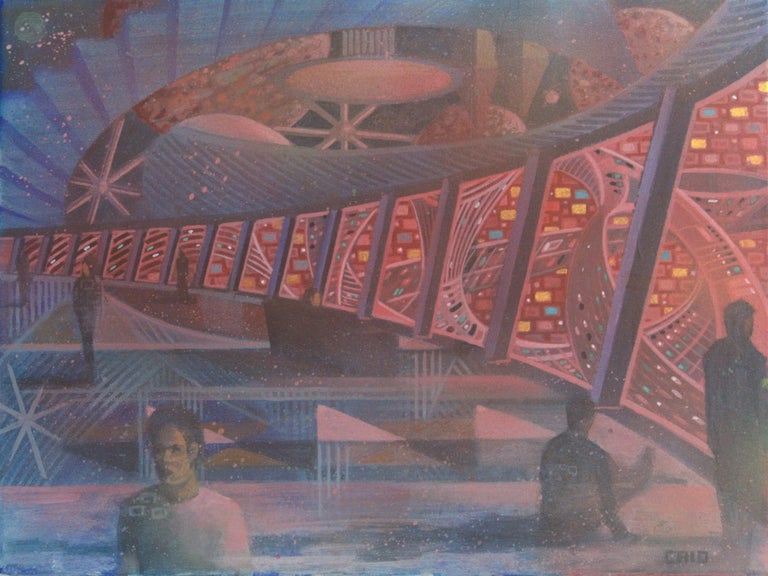 Caio Locke - Fragments, Acrylic on Canvas Painting by Caio Locke, 2021 ...