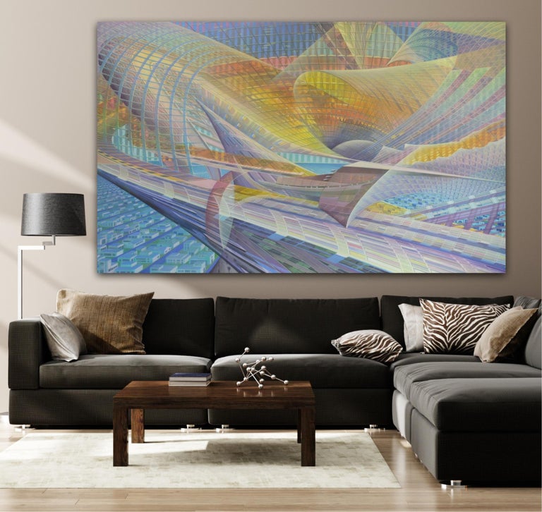 Caio Locke - Freeway Angel, Acrylic on Canvas Painting by Caio Locke ...