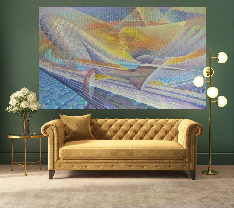 Caio Locke - Freeway Angel, Acrylic on Canvas Painting by Caio Locke ...