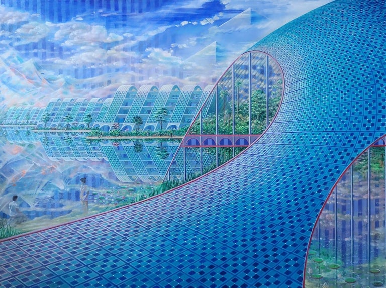 Caio Locke - Hemispheres, Acrylic on Canvas Painting by Caio Locke ...