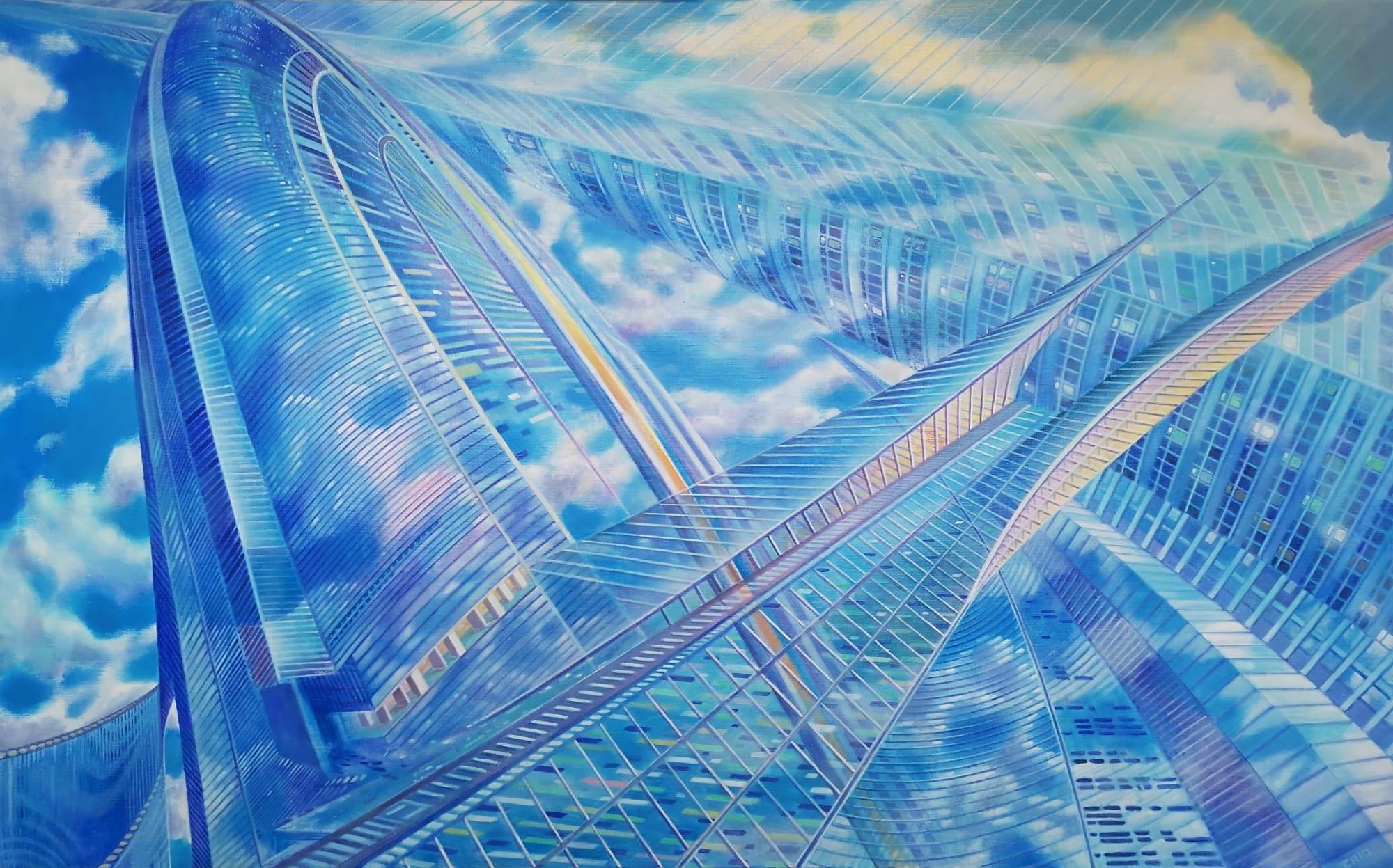 Caio Locke - Icarus VII, Oil on Linen Painting by Caio Locke, 2019 For ...