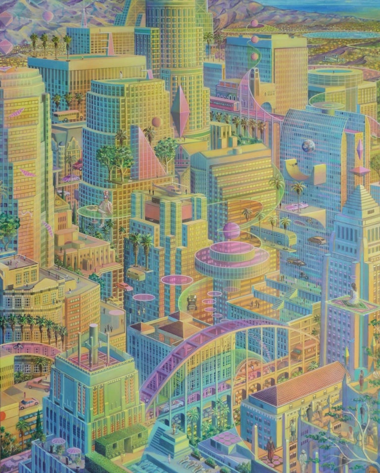 Caio Locke - Lotus Land, Acrylic on Canvas Painting by Caio Locke, 2021 ...