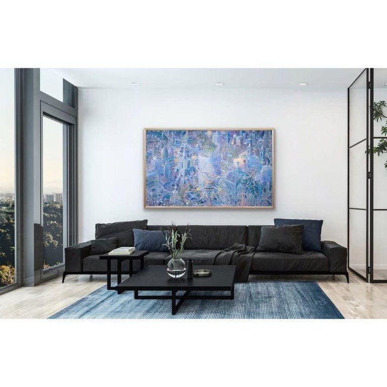 Caio Locke - Metropolis Rio, Acrylic and Oil on Canvas Painting by Caio ...