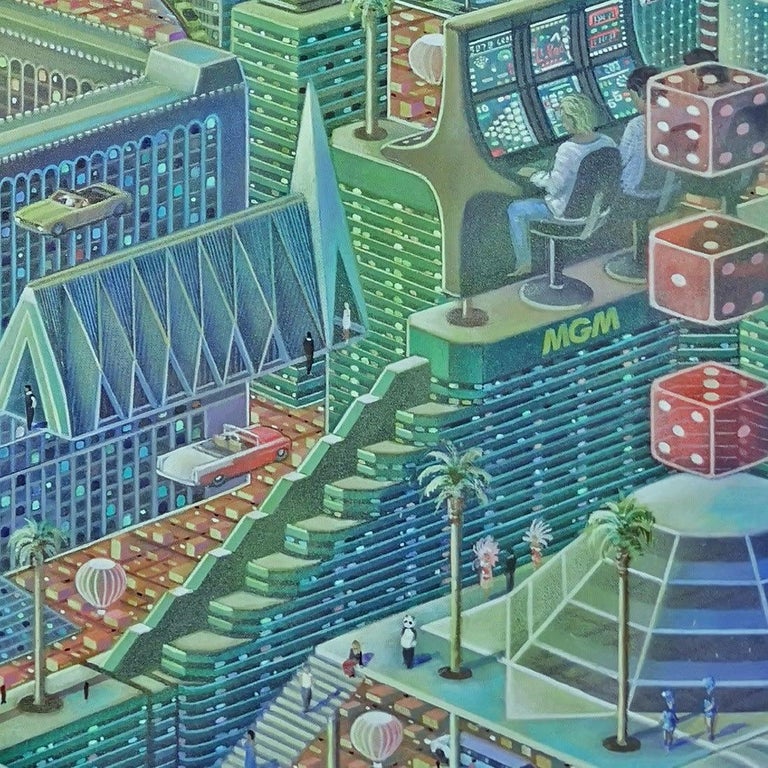 Caio Locke - Mirage, Acrylic on Canvas Painting by Caio Locke, 2020 For ...