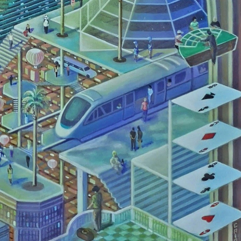 Caio Locke - Mirage, Acrylic on Canvas Painting by Caio Locke, 2020 For ...