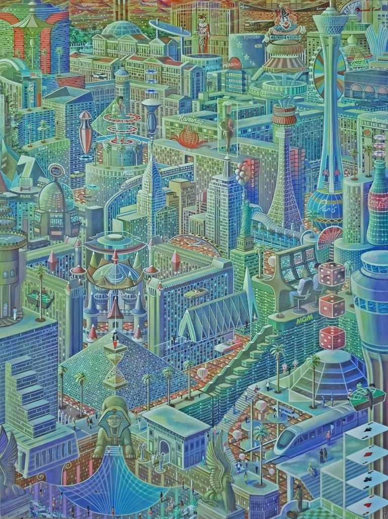 Caio Locke - Mirage, Acrylic on Canvas Painting by Caio Locke, 2020 For ...