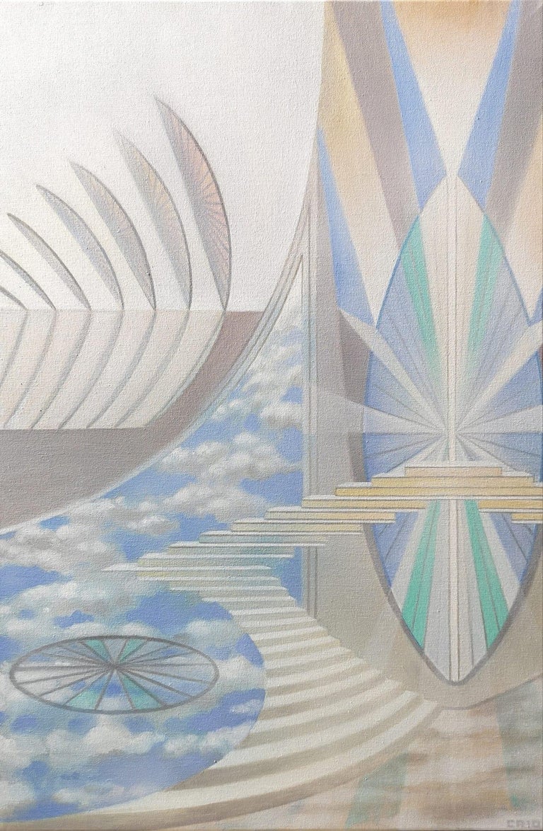 Caio Locke - Sky Temple I, Acrylic on Canvas Painting by Caio Locke ...