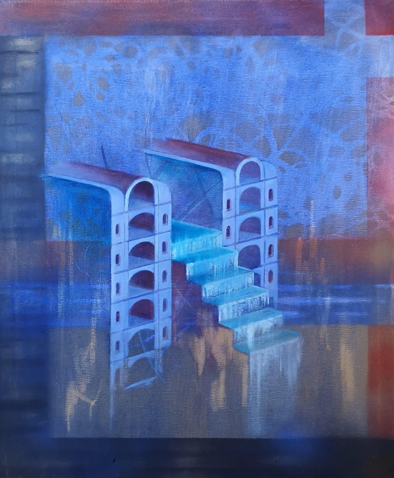 Caio Locke - Aeons, Oil on Canvas Painting by Caio Locke, 2022 For Sale ...