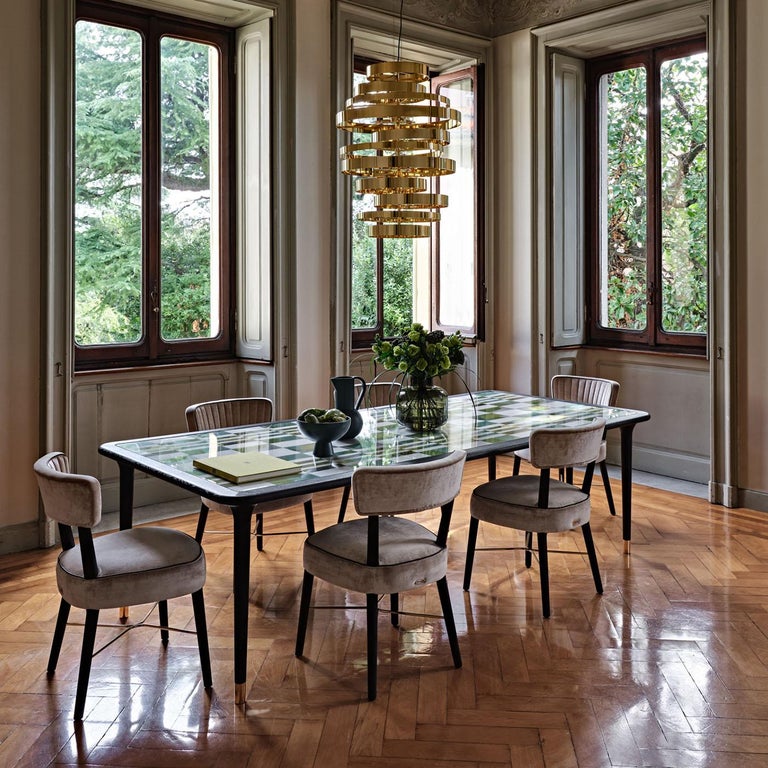 Caius Retangular Moka Dining Table For Sale at 1stDibs