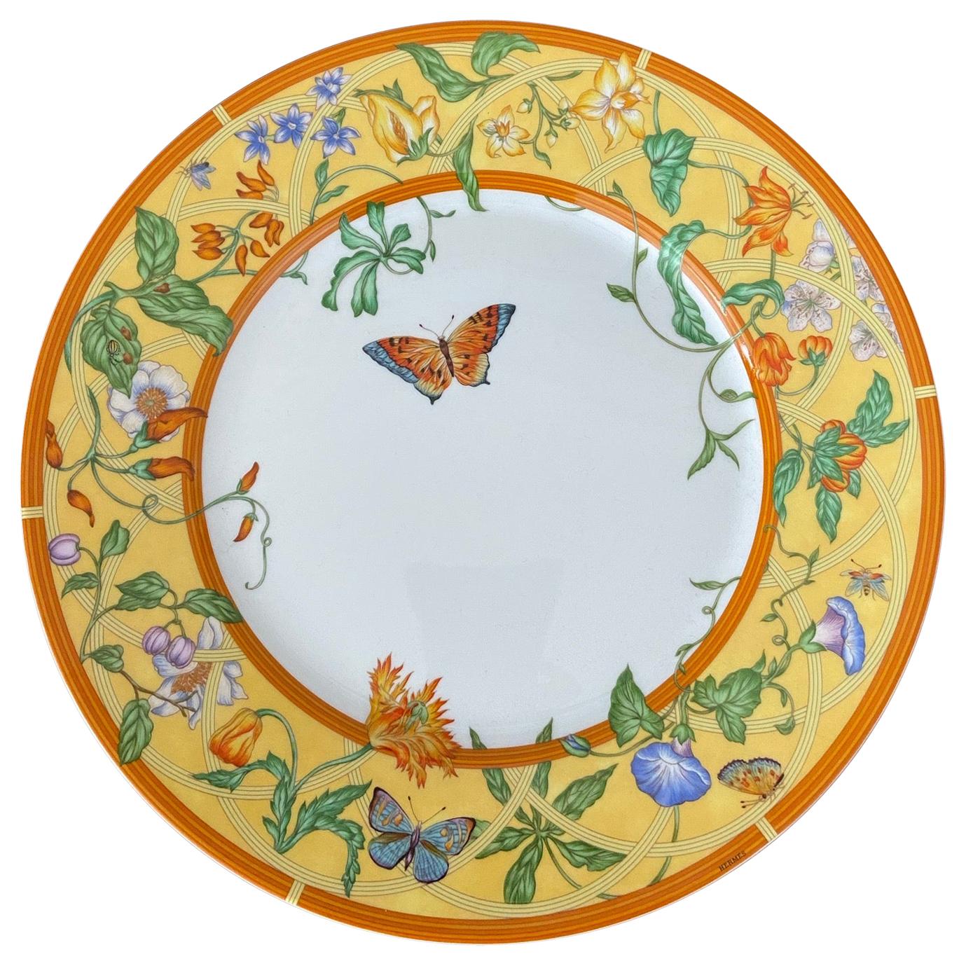 Hermes Siesta Island Porcelain Set of Two Dessert Plates, Modern at 1stDibs