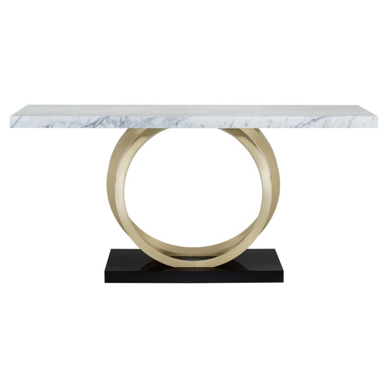 Calacatta Cremo Marble Console by Green Apple For Sale at 1stDibs