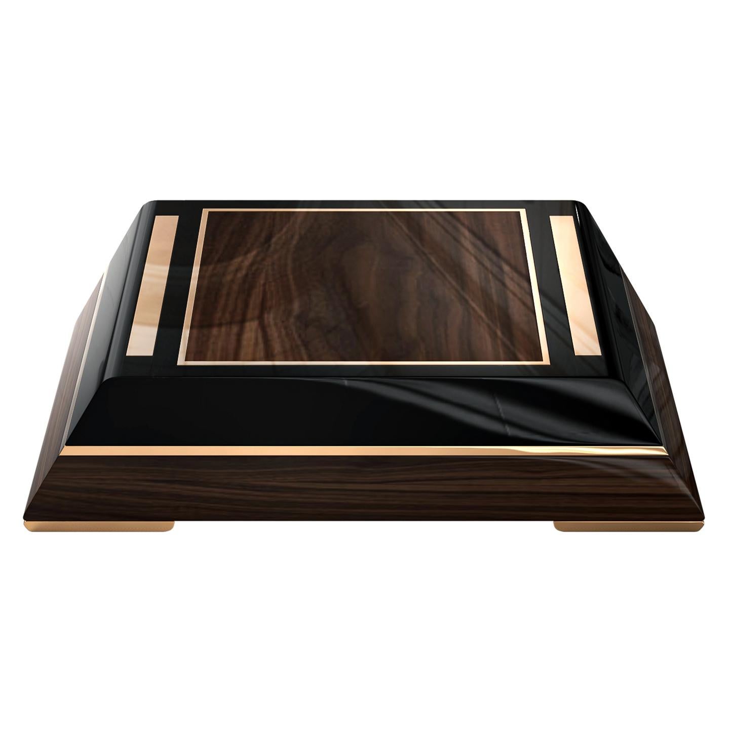 "Calamità" Coffee Table with Bronze Details, Istanbul For Sale at 1stDibs