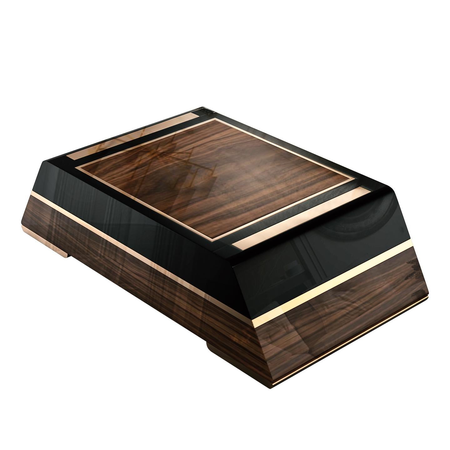 "Calamità" Coffee Table with Bronze Details, Istanbul For Sale at 1stDibs
