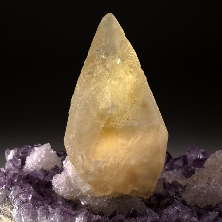 Calcite on Amethyst cluster From Uruguay For Sale at 1stDibs