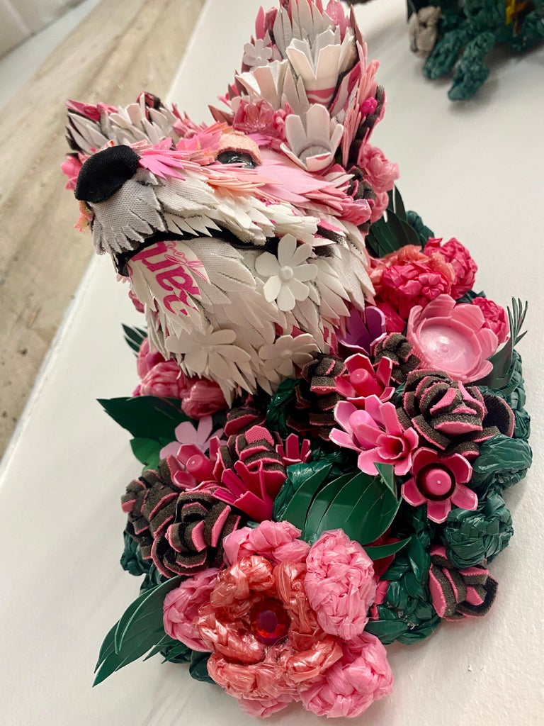 Calder Kamin - Dog Violet, Contemporary Wall Sculpture, Assemblage ...