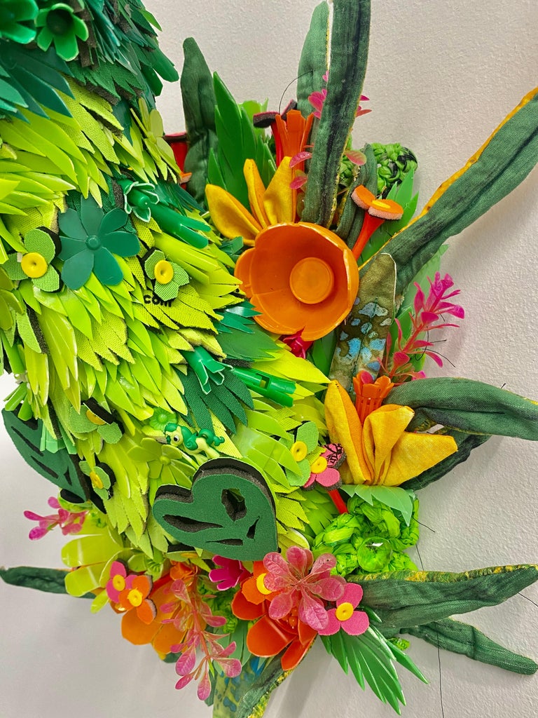 Calder Kamin - Snake Plant, Contemporary Wall Sculpture, Assemblage ...