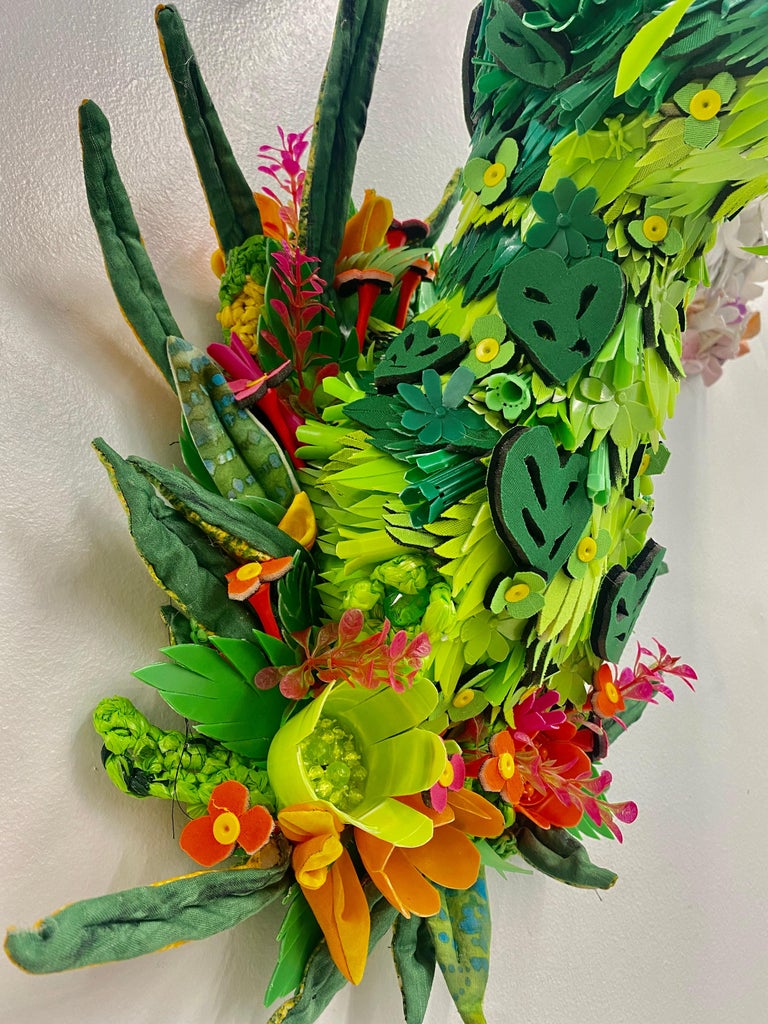 Calder Kamin - Snake Plant, Contemporary Wall Sculpture, Assemblage ...