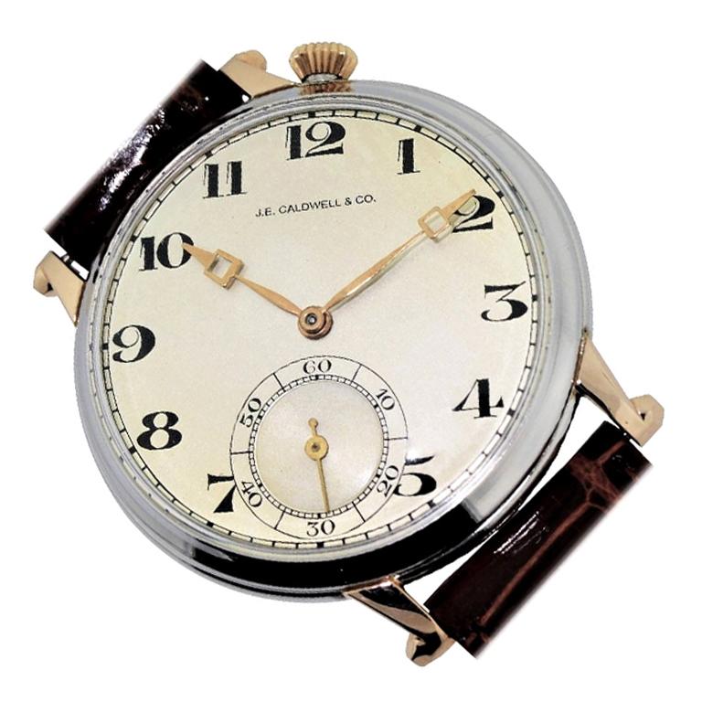 PAUL DITISHEIM Citrine, Ruby and Diamond Retro Watch at 1stDibs