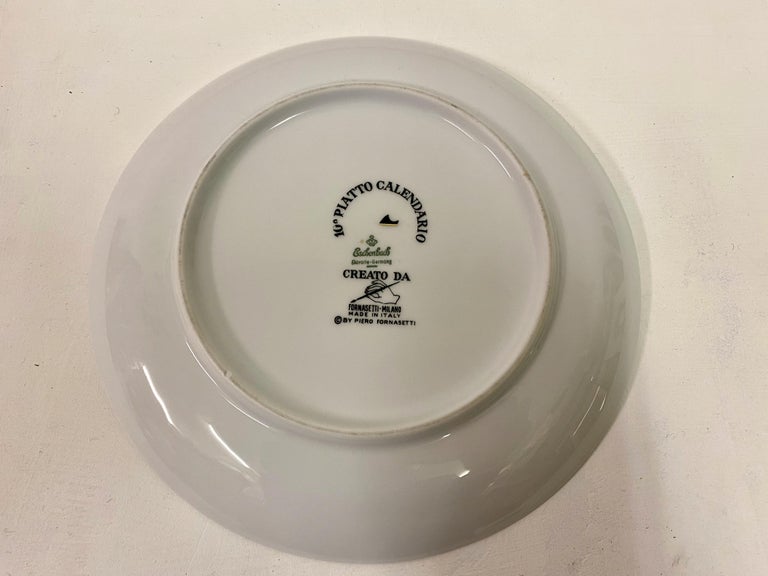 Calendar Plate from 1977 by Piero Fornasetti For Sale at 1stDibs